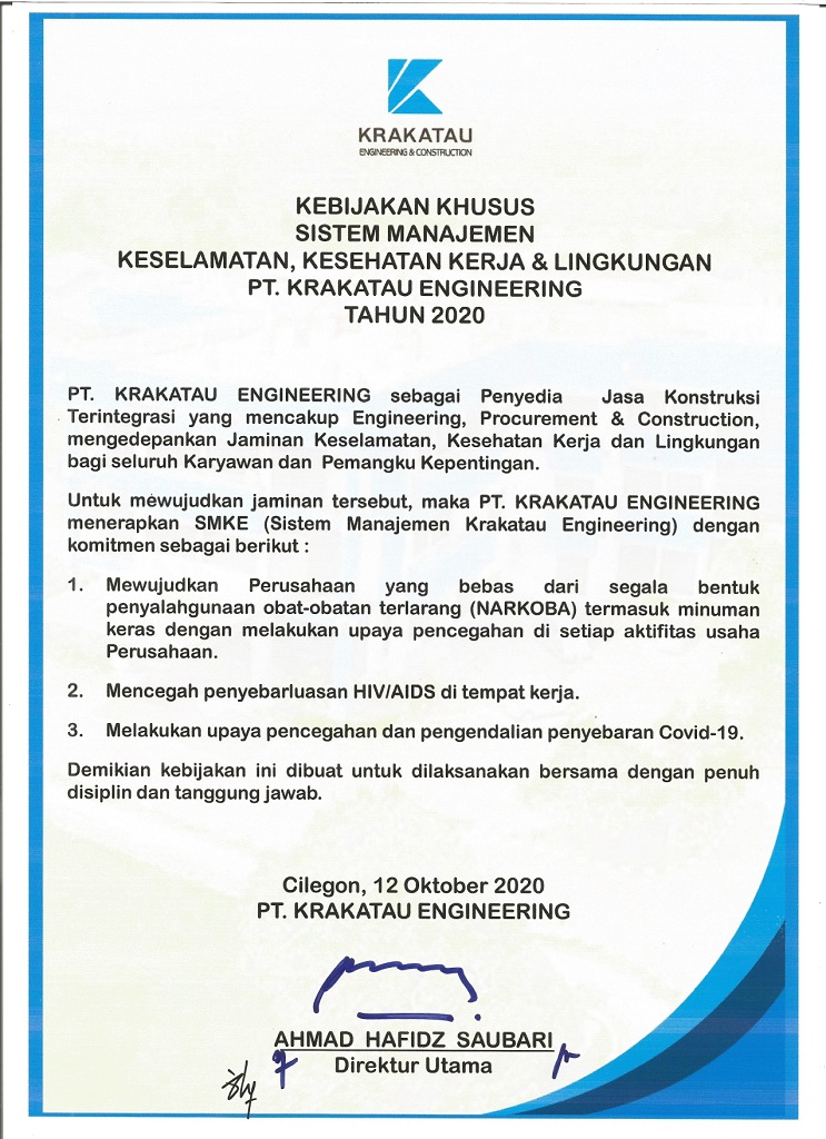 PT Krakatau Engineering - Quality Safety Healthy Environment ...